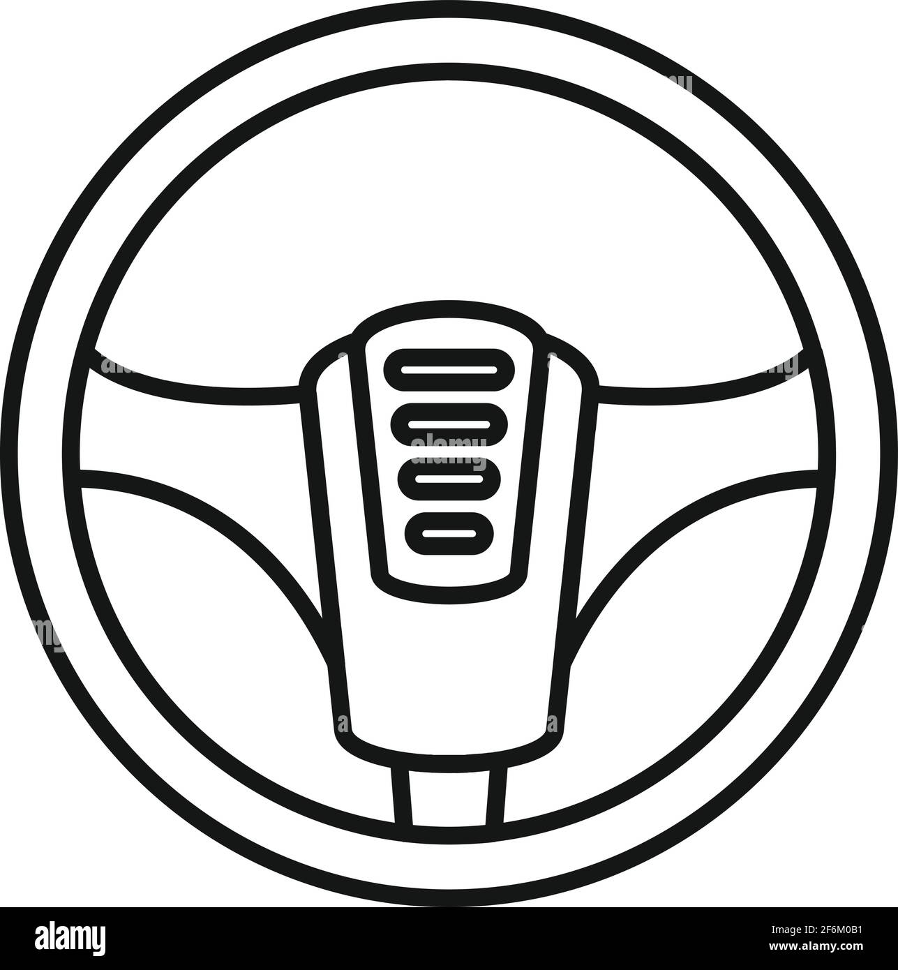 Steering wheel detail icon, outline style Stock Vector Image & Art - Alamy