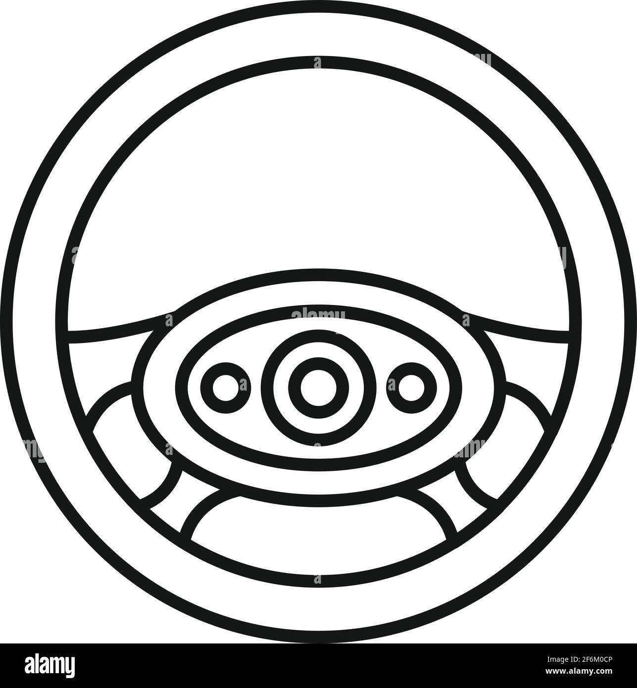 Shape steering wheel icon, outline style Stock Vector Image & Art - Alamy