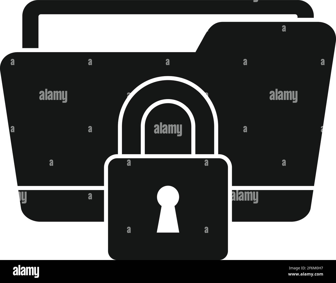 Locked remote folder icon, simple style Stock Vector Image & Art - Alamy