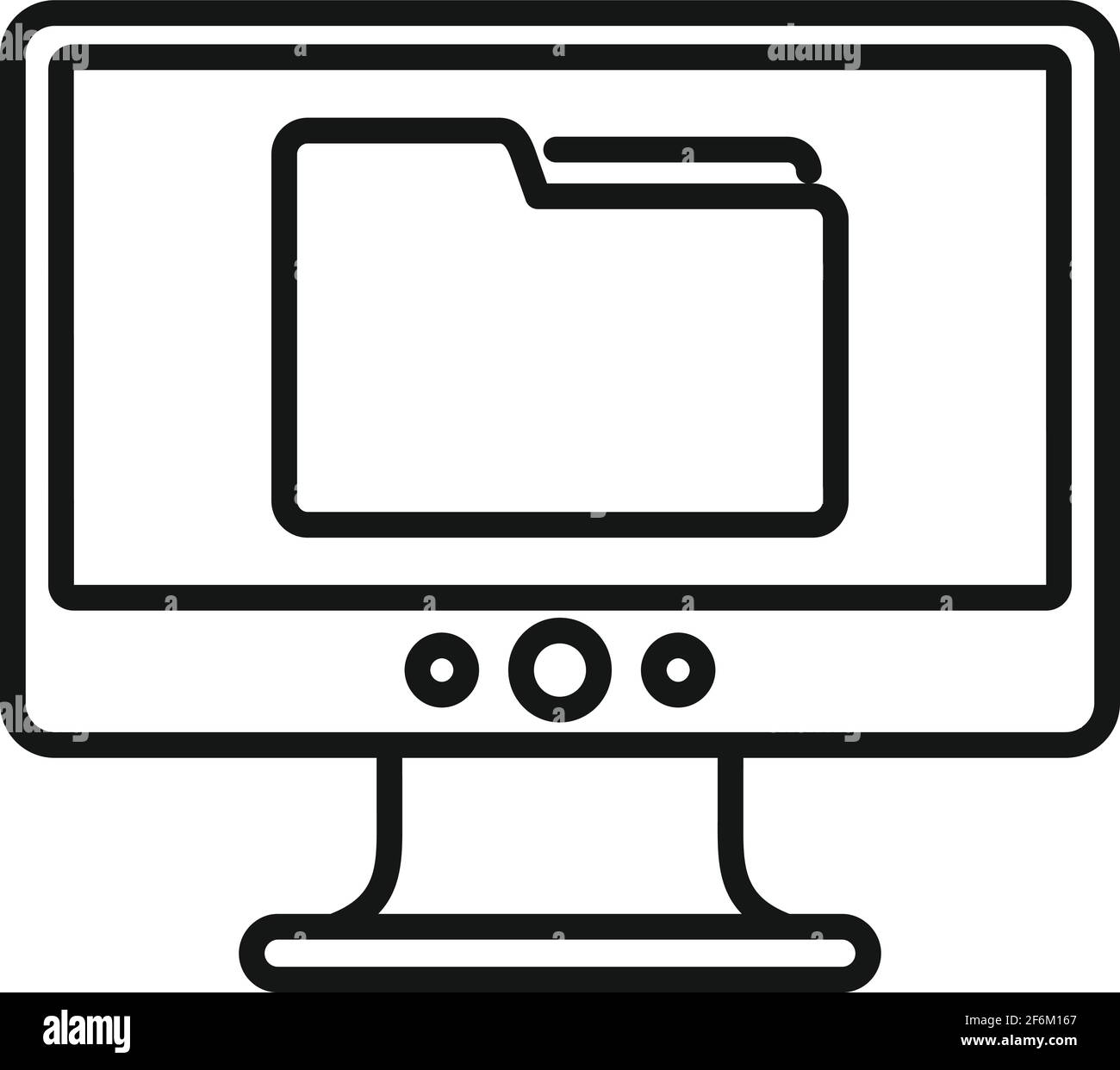 Folder remote access icon, outline style Stock Vector Image & Art - Alamy