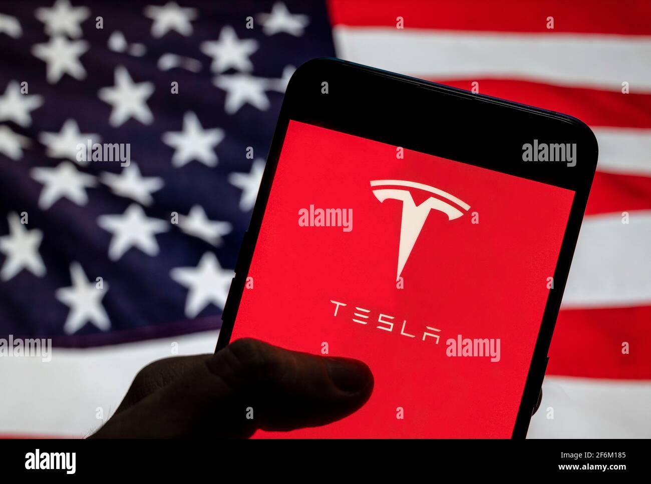 Tesla flag hi-res stock photography and images - Alamy