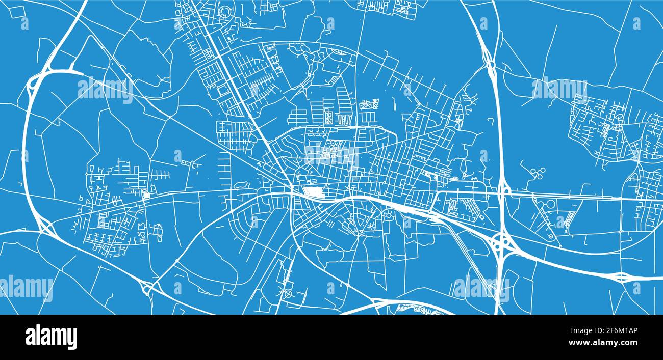 Urban vector city map of Herning, Denmark Stock Vector Image & Art - Alamy