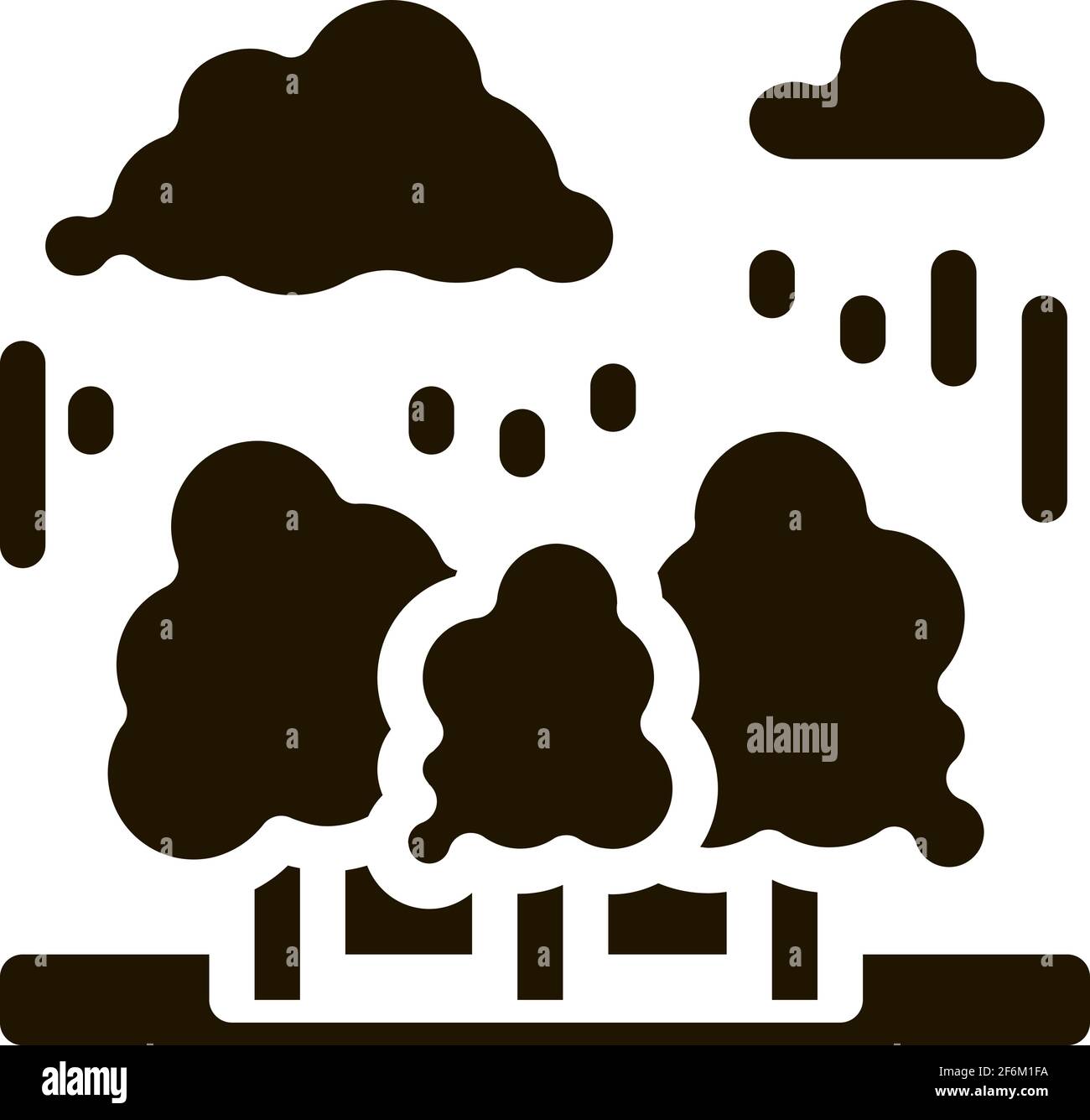 tropical rain icon vector symbol illustration Stock Vector Image & Art ...