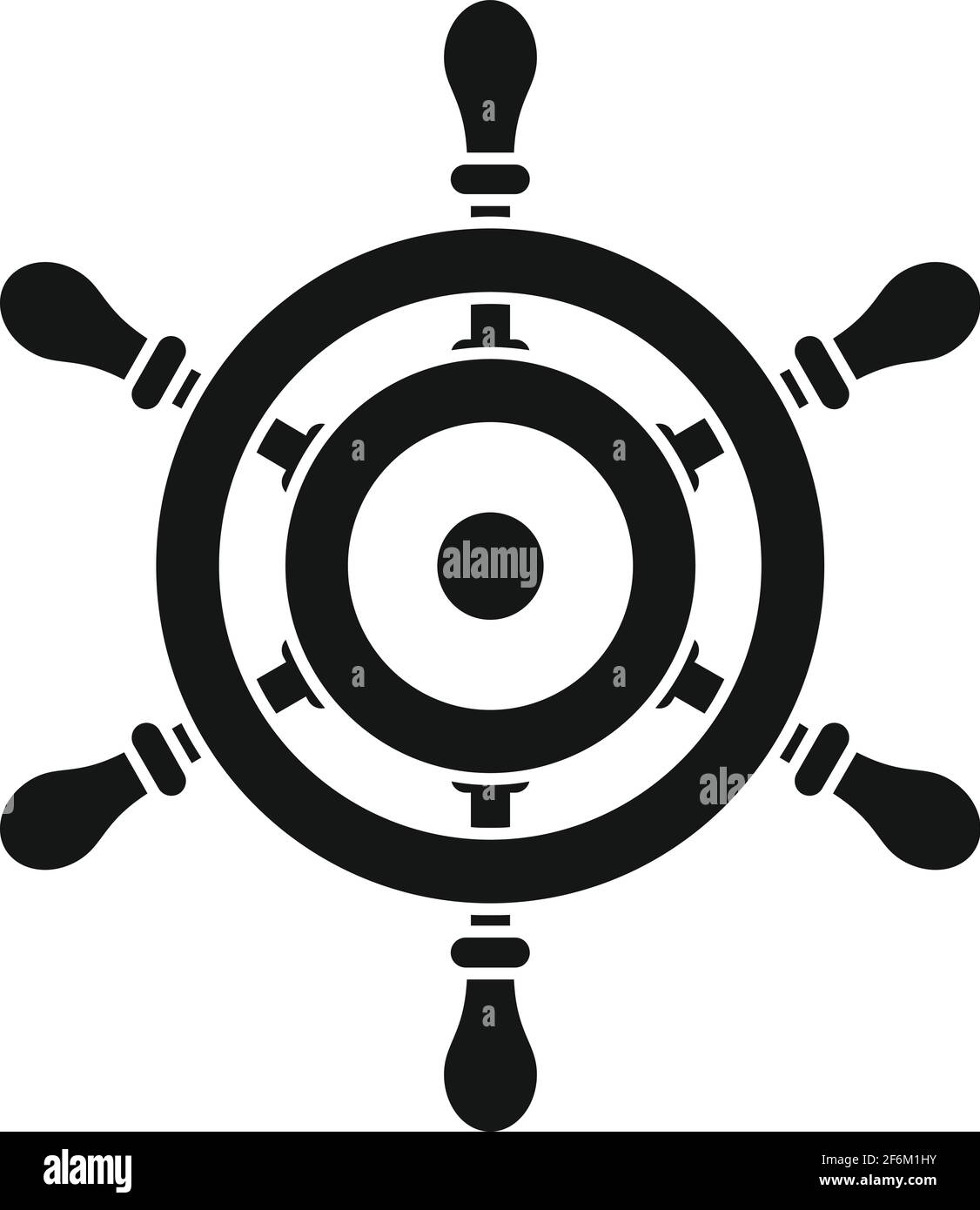 Marine ship wheel icon, simple style Stock Vector Image & Art - Alamy