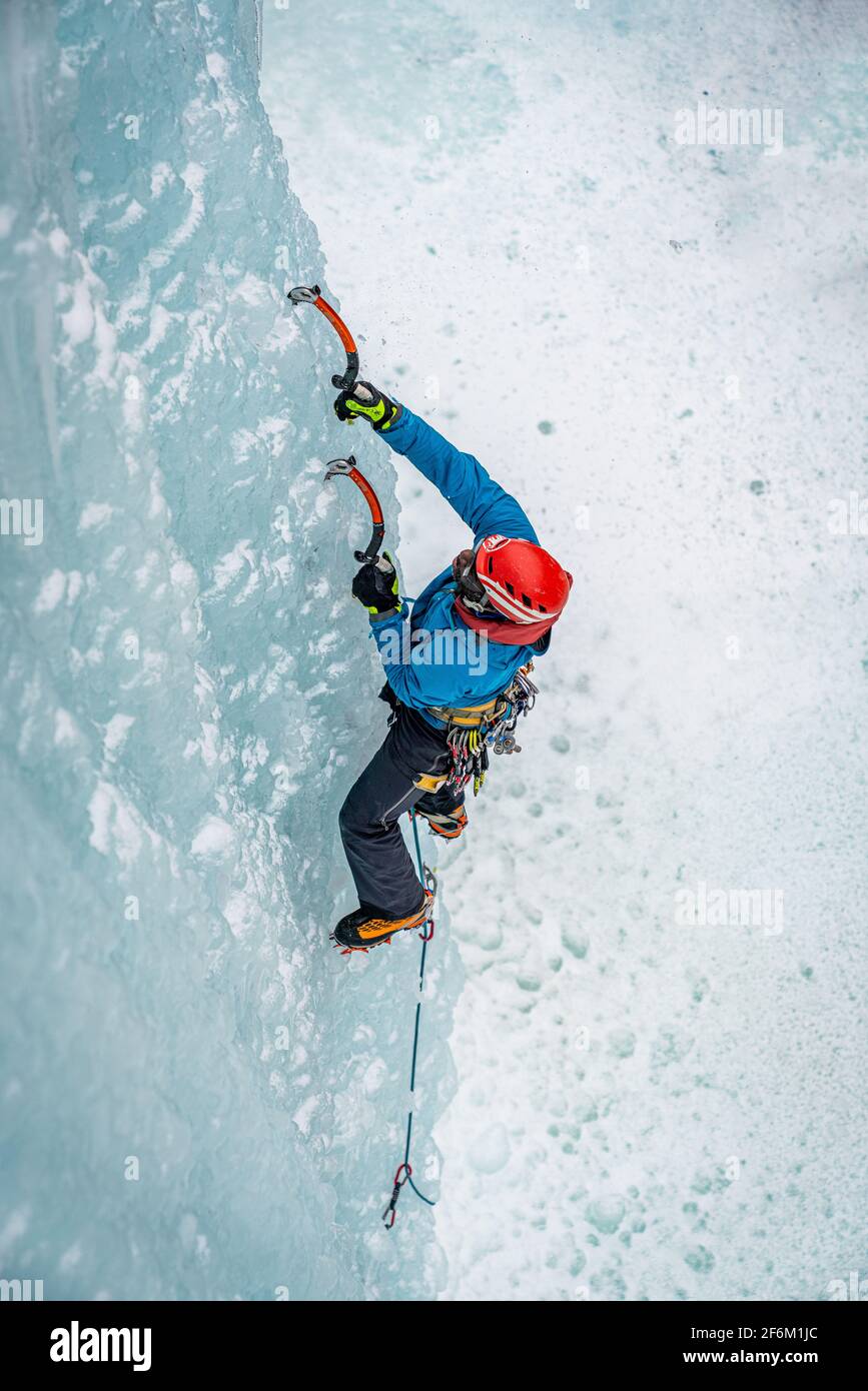 Ice climbers enjoying a day out in Lake City, CO February 13, 2021 ...