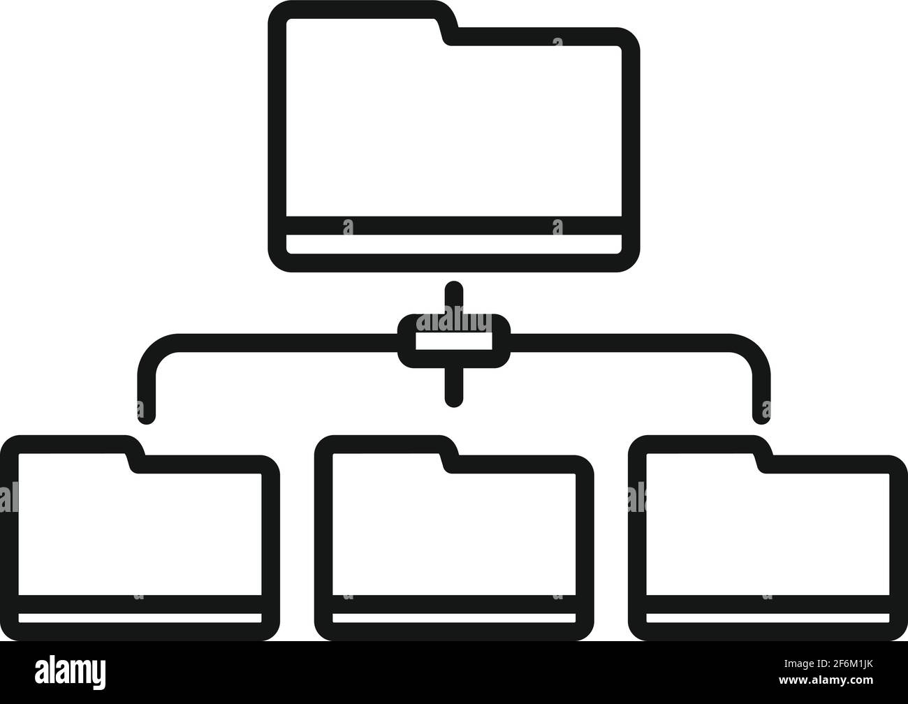 Folder network icon, outline style Stock Vector Image & Art - Alamy