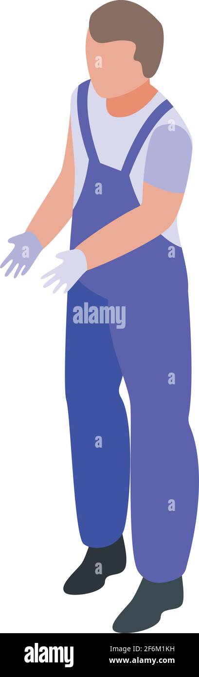 Repairman icon. Isometric of Repairman vector icon for web design ...