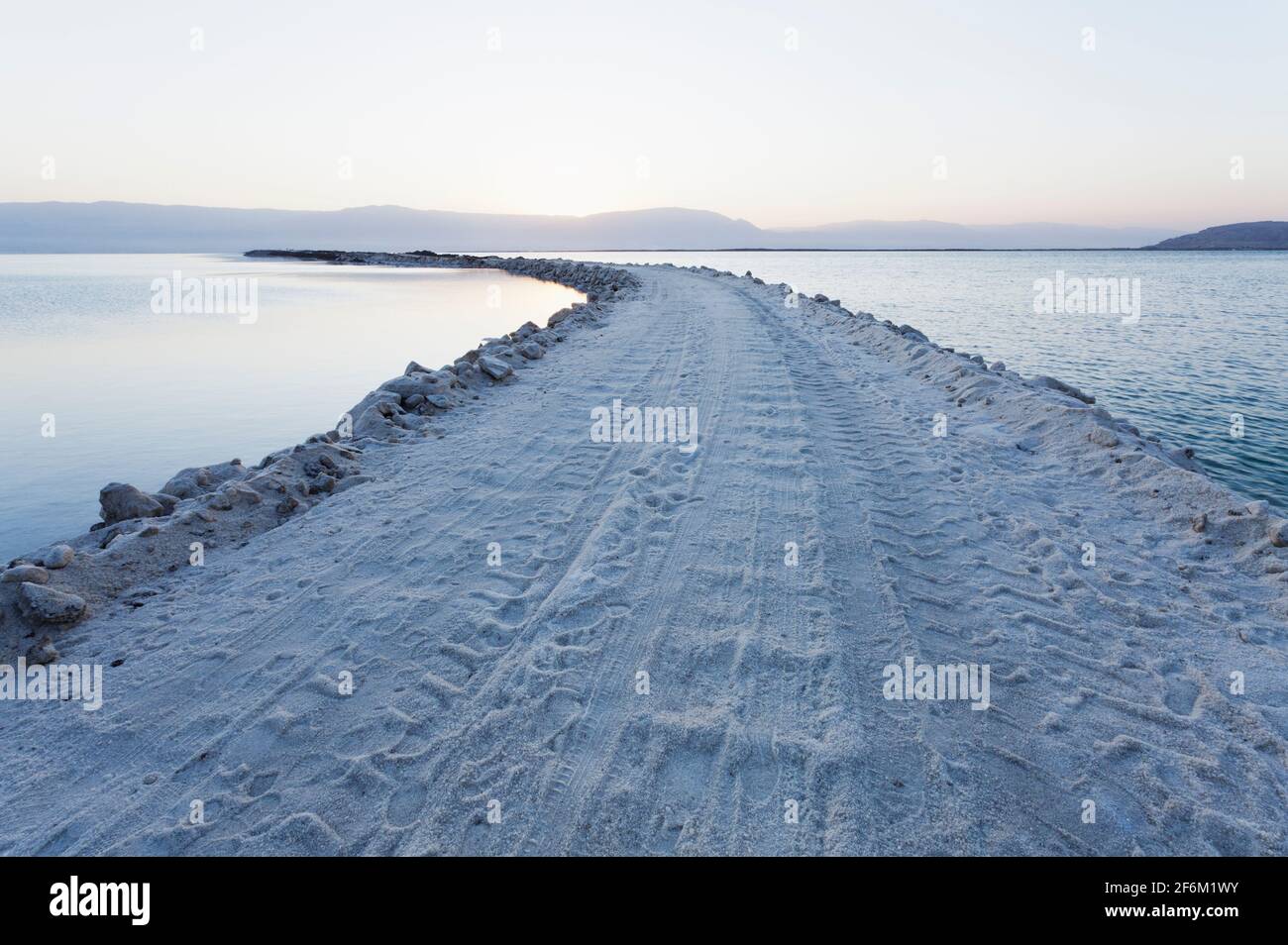 Israel, Dead Sea, the lowest point on eart at about 400meters (1,300 ft ...