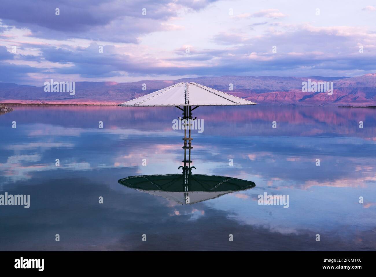 Israel, Dead Sea, the lowest point on eart at about 400meters (1,300 ft ...