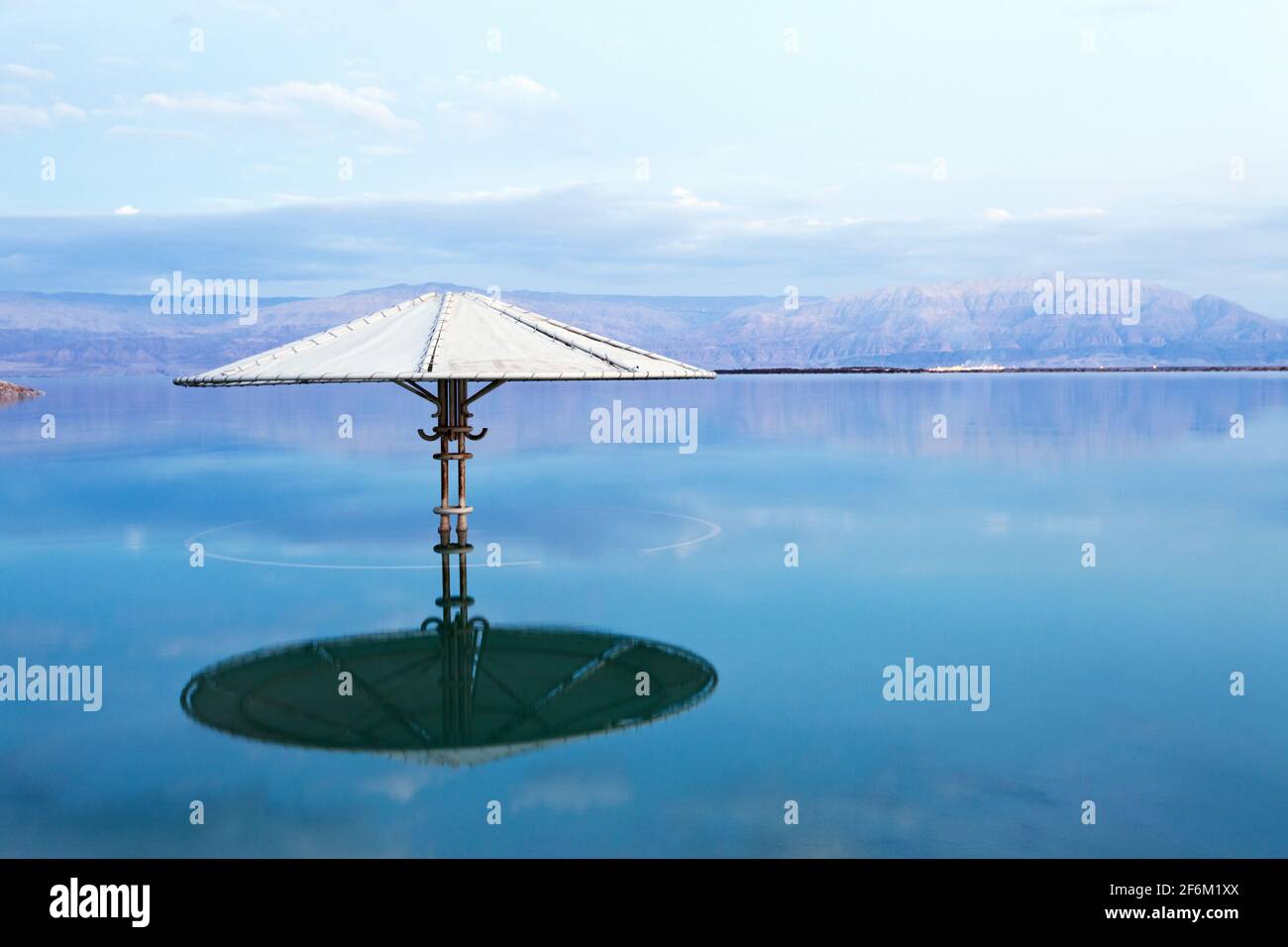 Israel, Dead Sea, the lowest point on eart at about 400meters (1,300 ft ...