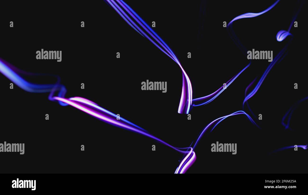 Colorful Fiber Strings Motion Background 3d illustration Stock Photo ...