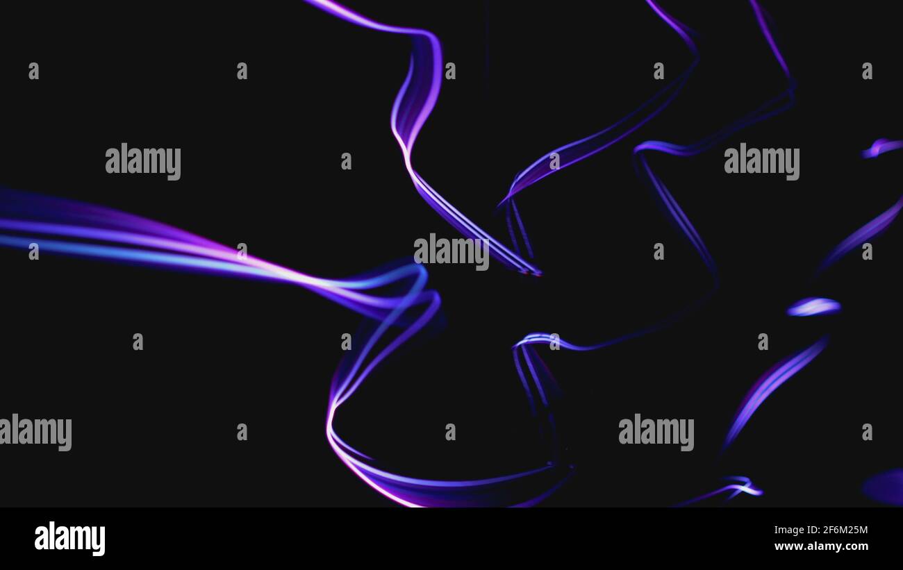 Colorful Fiber Strings Motion Background 3d illustration Stock Photo ...