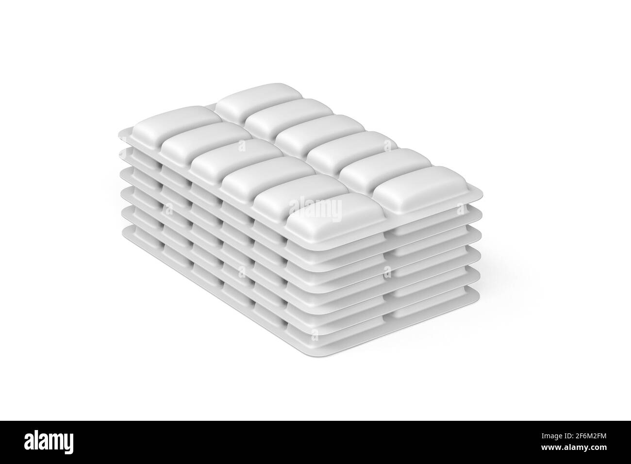 Chewing gum box mockup isolated on white background - 3d render Stock ...