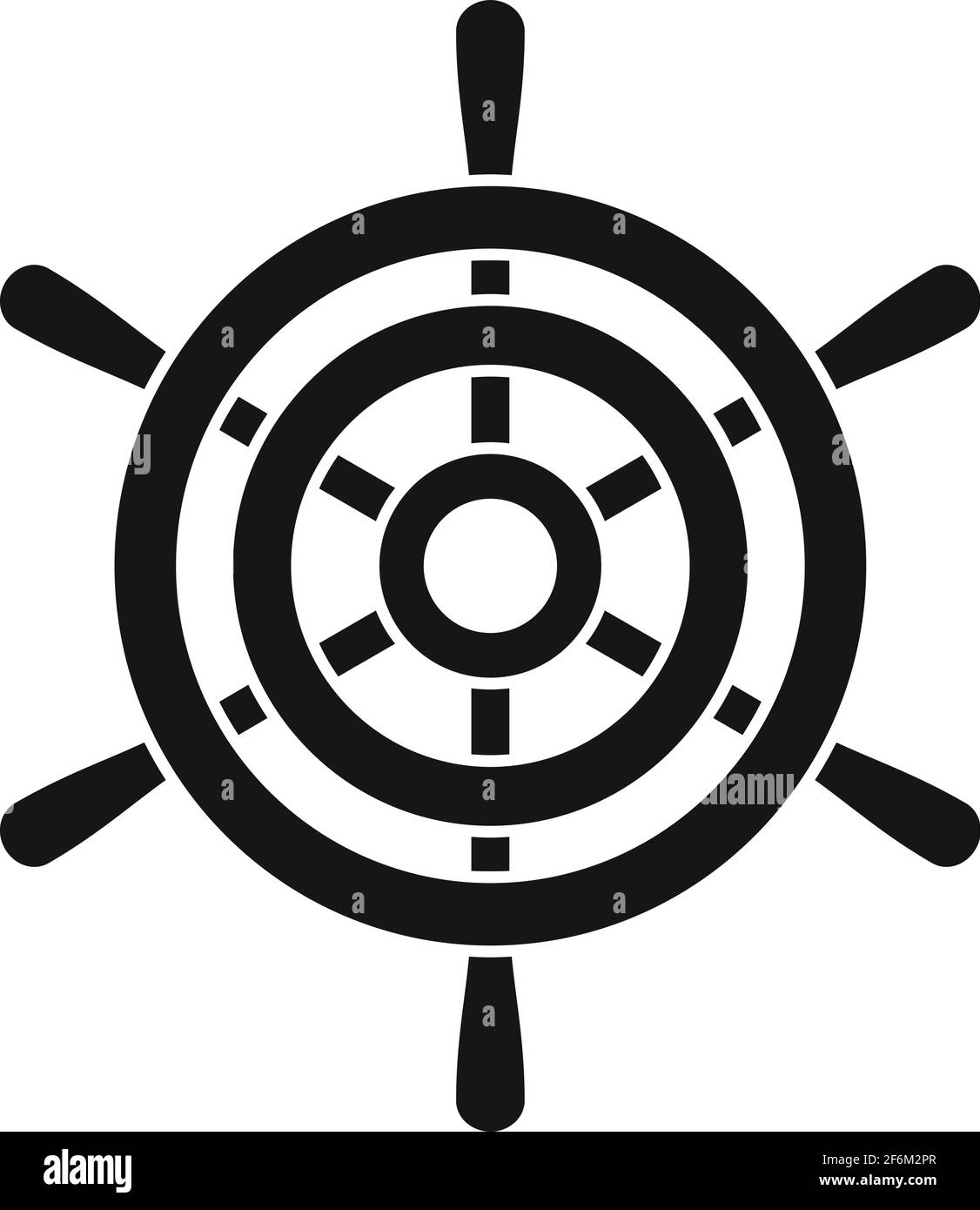Steering ship wheel icon, simple style Stock Vector Image & Art - Alamy