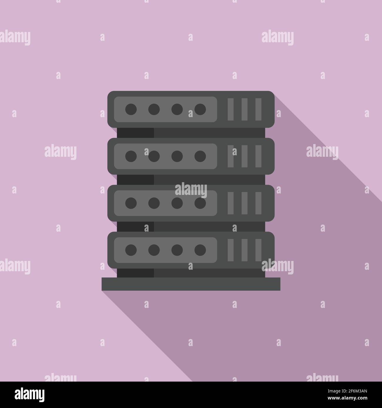 Server rack icon, flat style Stock Vector Image & Art - Alamy