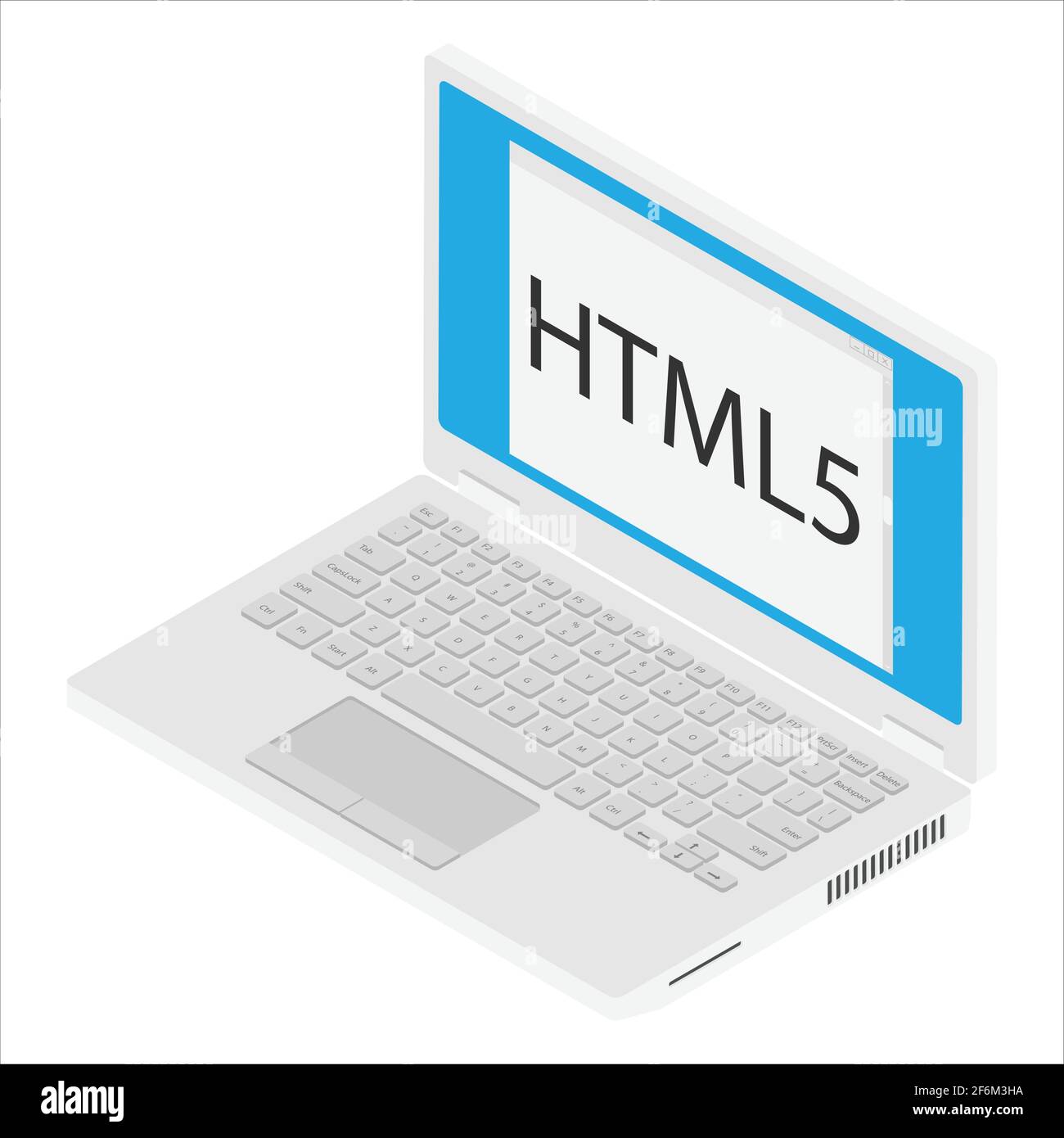 Vector Laptop Coding Concept Web Developer Design Programming Laptop Screen Code Stock