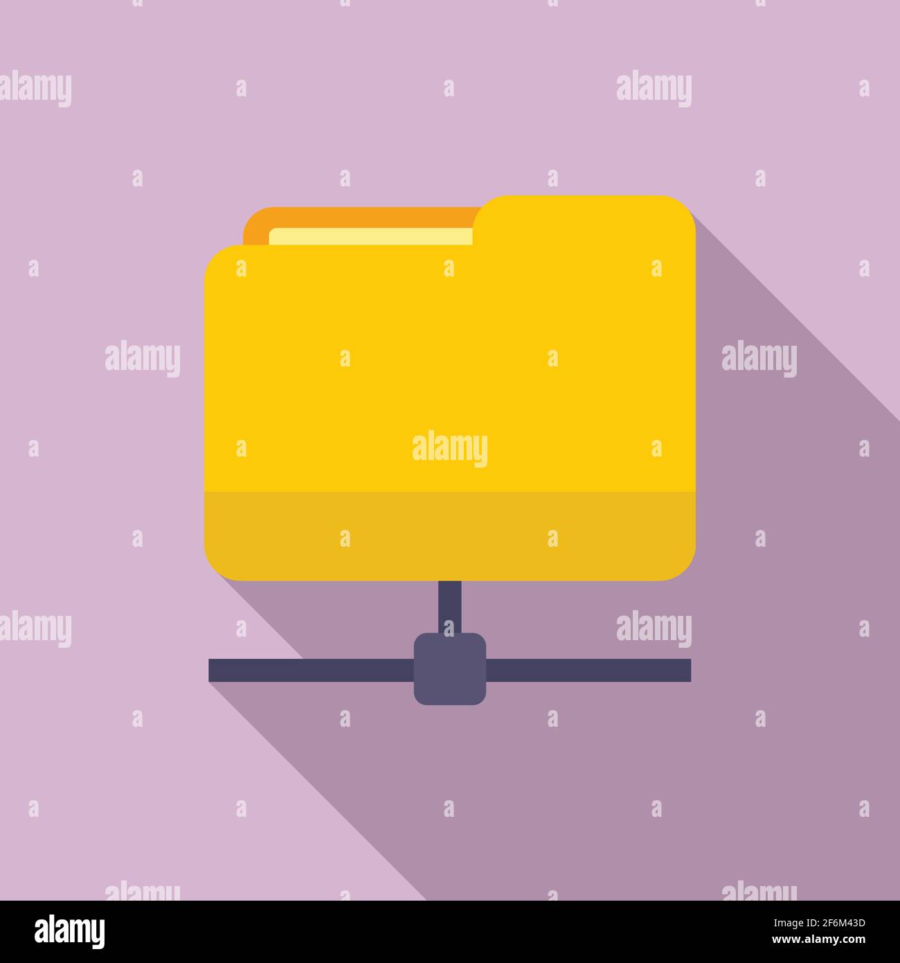 Network folder icon, flat style Stock Vector Image & Art - Alamy