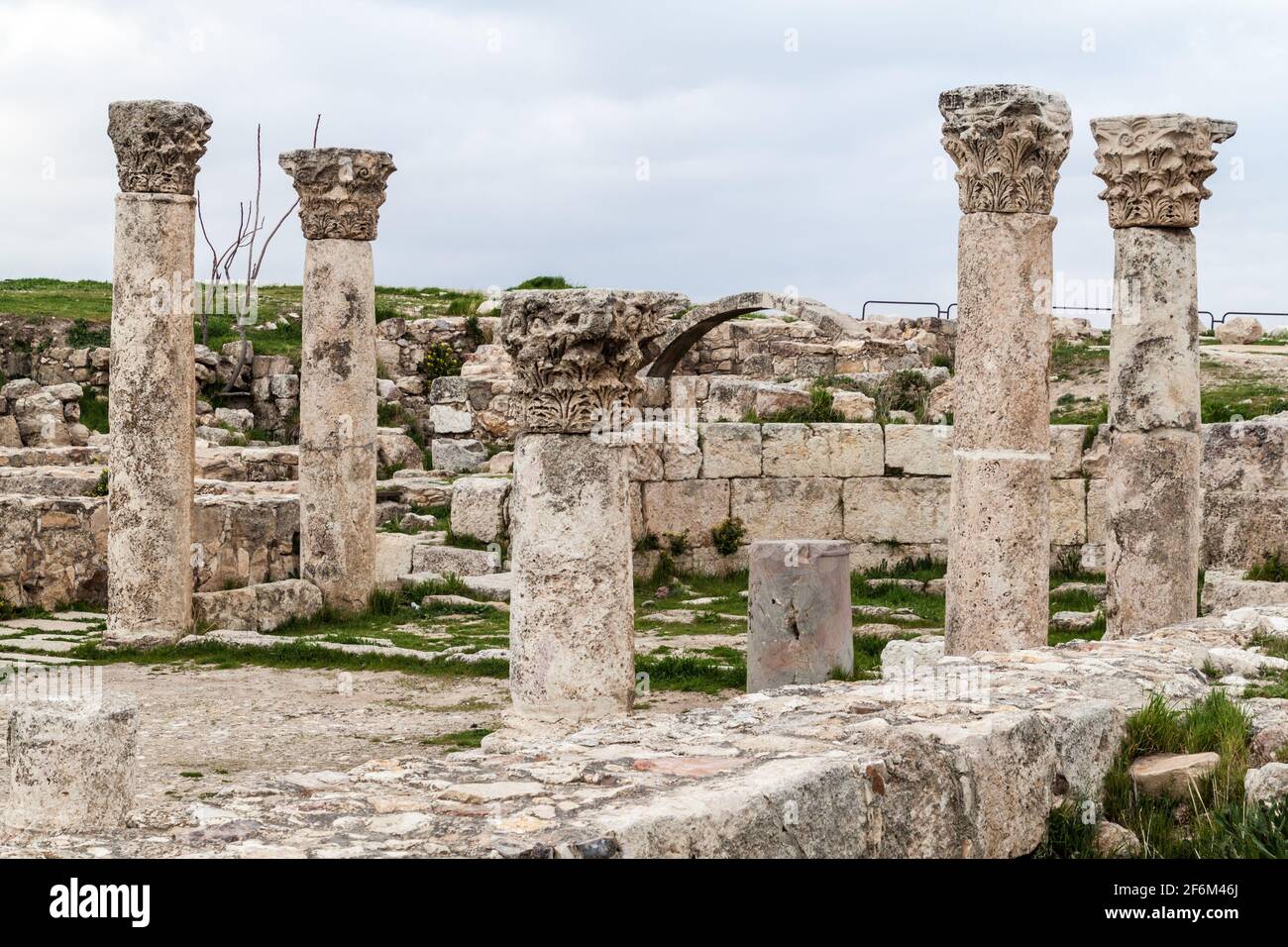 Byzantine church ruins at the Citadel in Amman, Jordan Stock Photo - Alamy