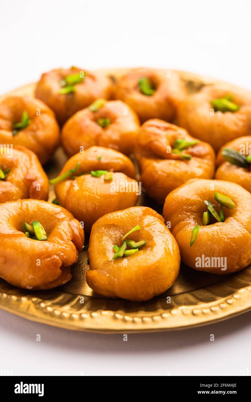 Balushahi or Badushah or Mughlai dish is a traditional Indian soft and ...