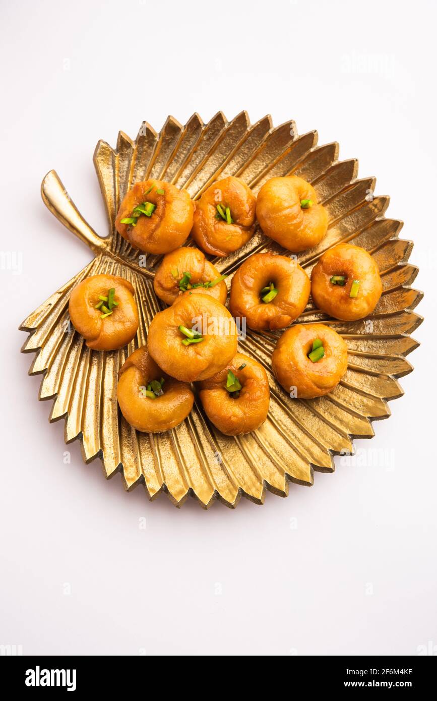 Balushahi or Badushah or Mughlai dish is a traditional Indian soft and ...