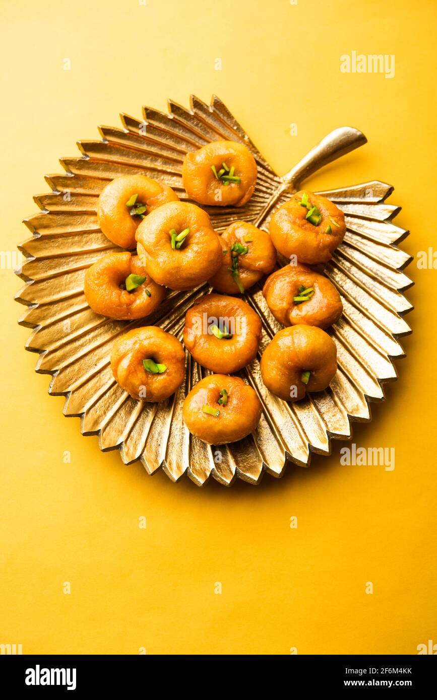 Balushahi or Badushah or Mughlai dish is a traditional Indian soft and ...