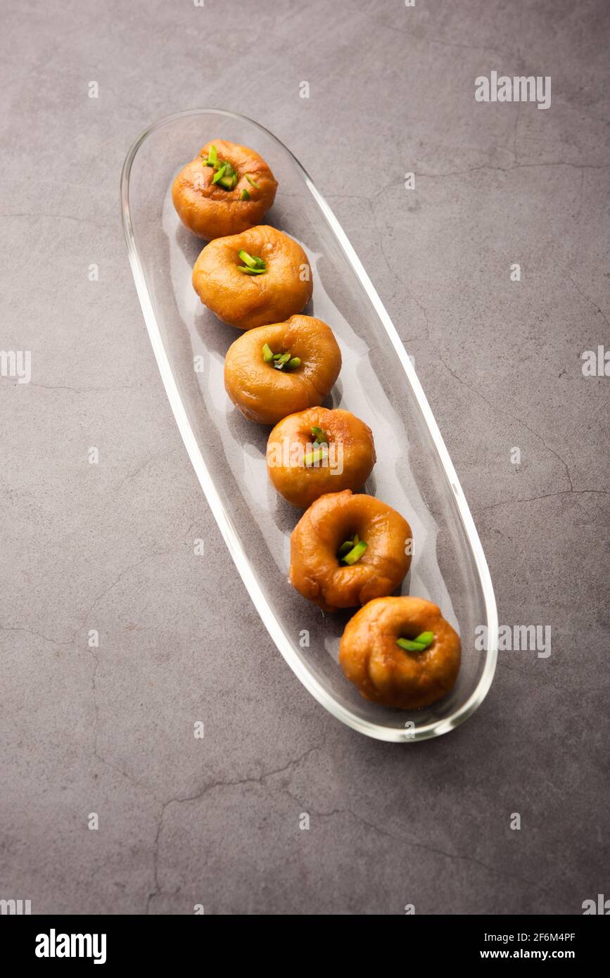 Balushahi or Badushah or Mughlai dish is a traditional Indian soft and ...