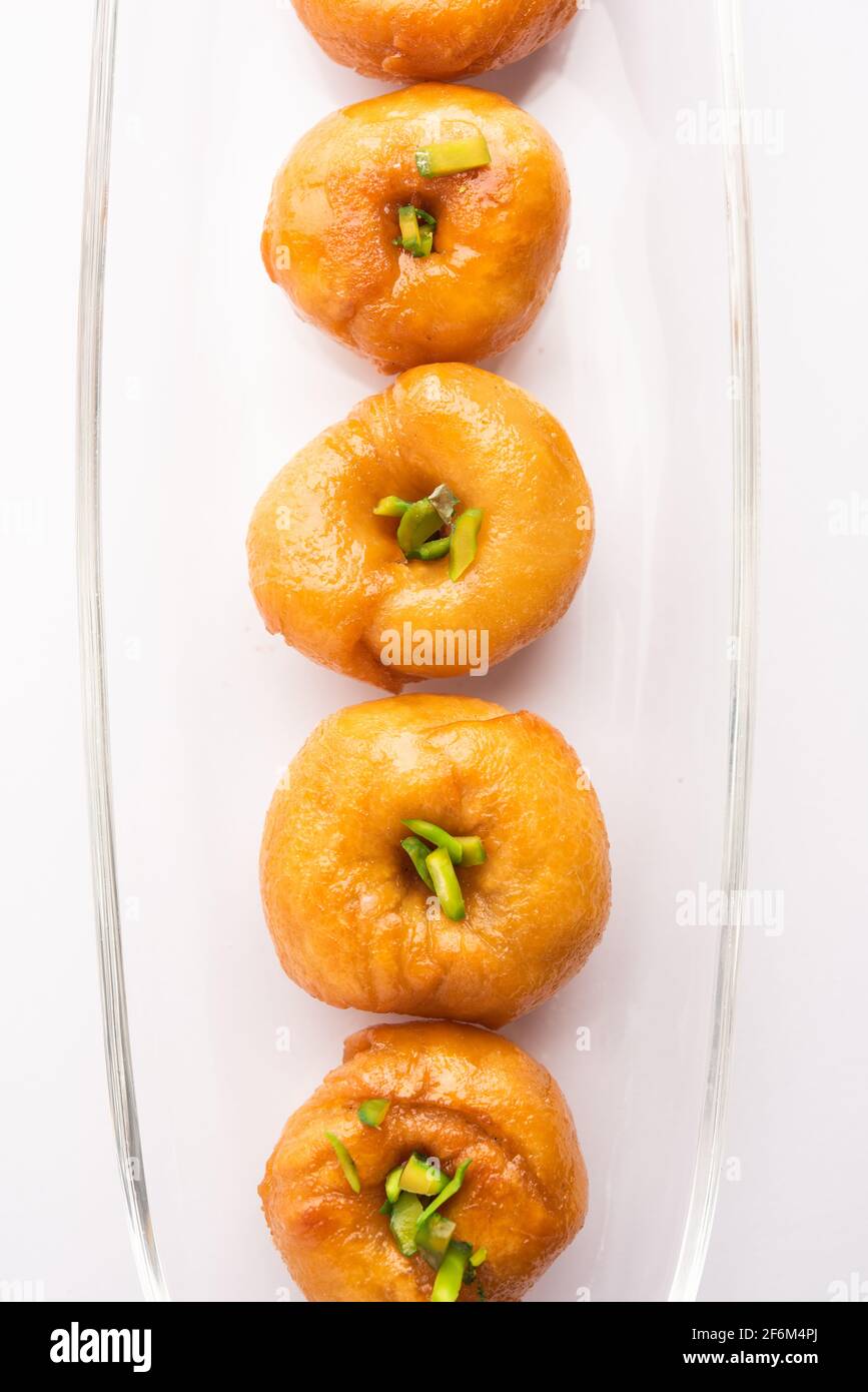 Balushahi or Badushah or Mughlai dish is a traditional Indian soft and ...