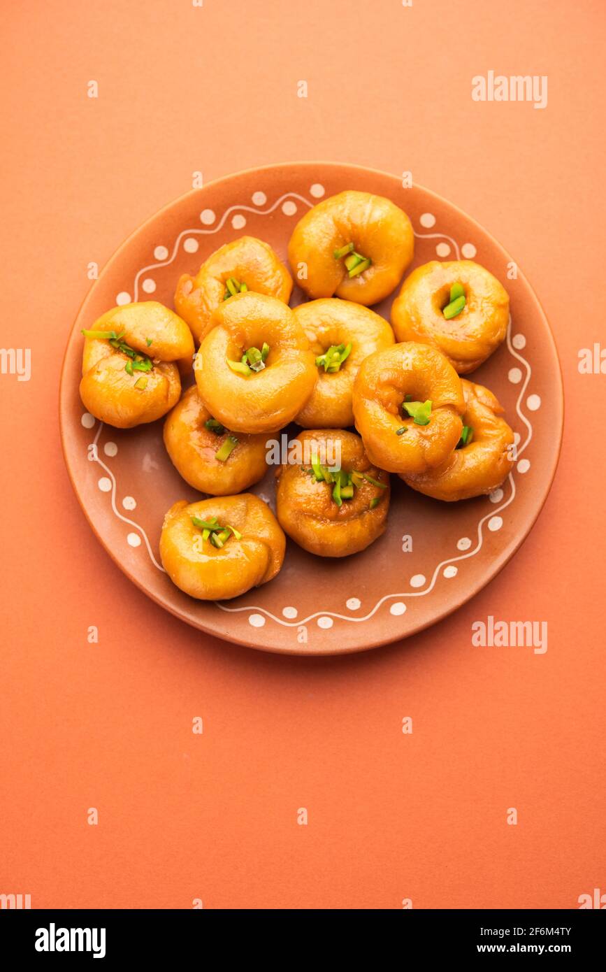 Balushahi or Badushah or Mughlai dish is a traditional Indian soft and ...