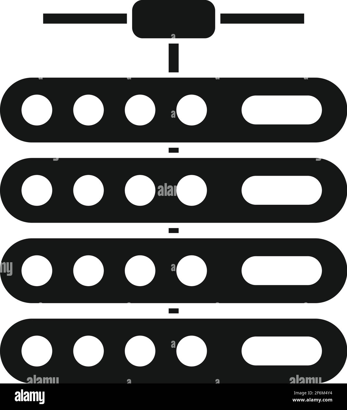 Server center connection icon, simple style Stock Vector Image & Art ...