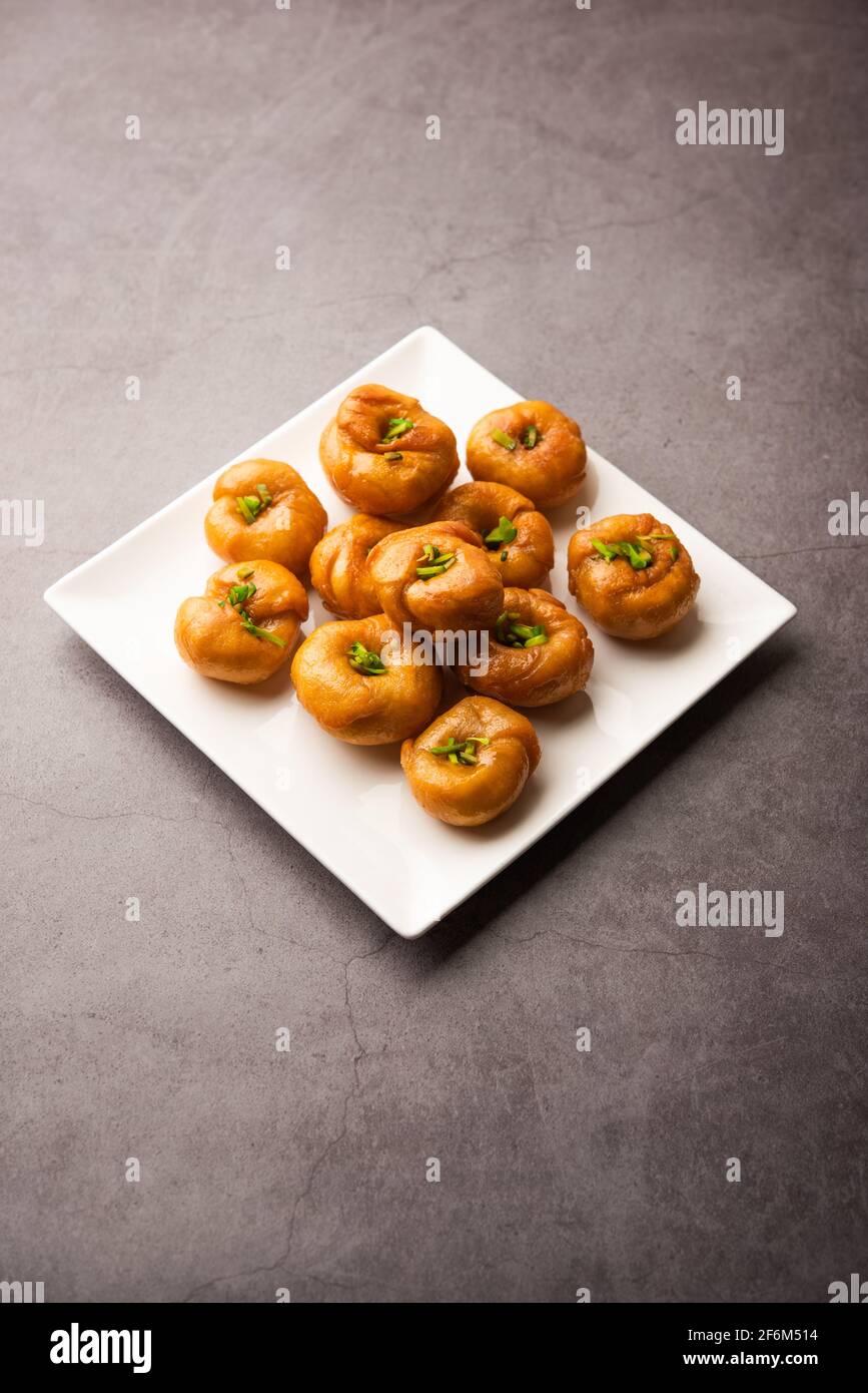 Balushahi or Badushah or Mughlai dish is a traditional Indian soft and ...