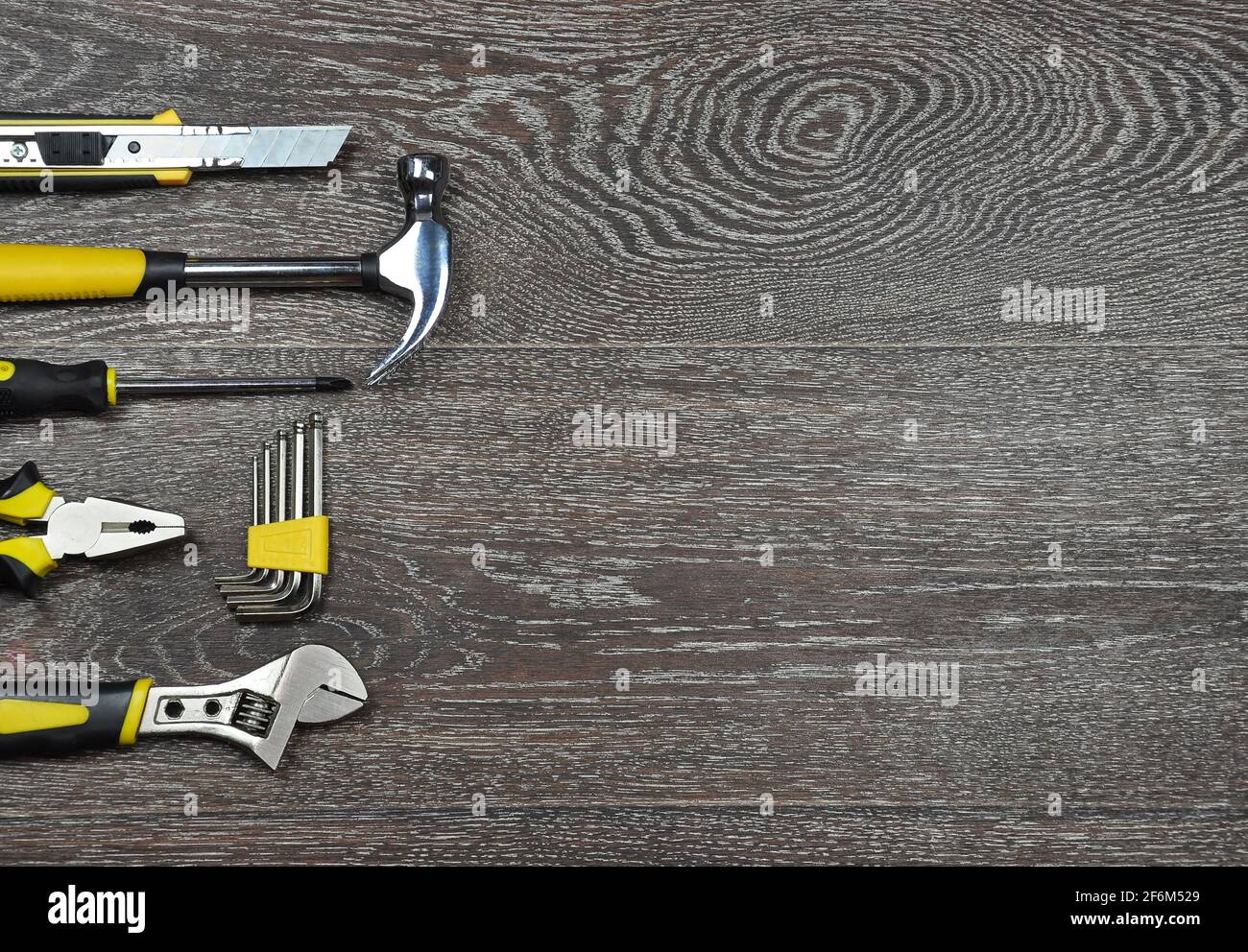 Set different repair tools hi-res stock photography and images - Alamy