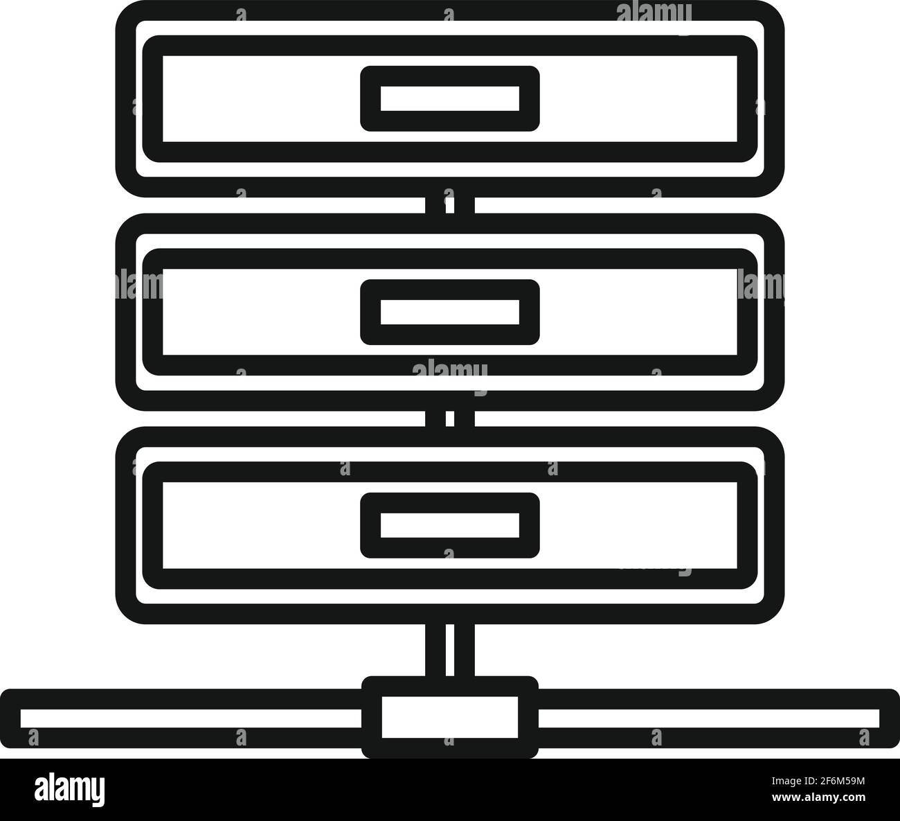 Modern remote server icon, outline style Stock Vector Image & Art - Alamy