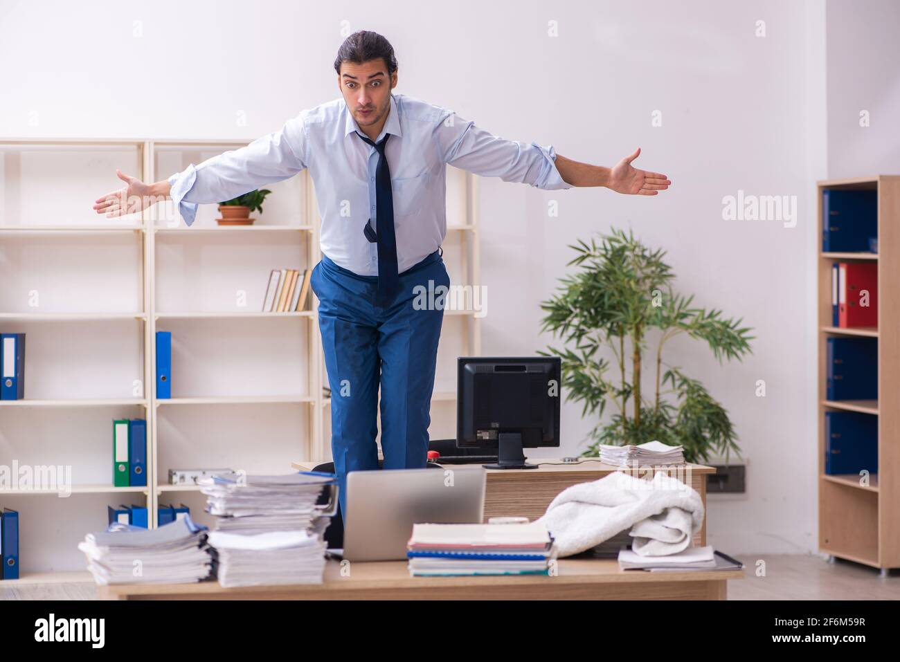 Stressed sweaty tired business hi-res stock photography and images - Alamy