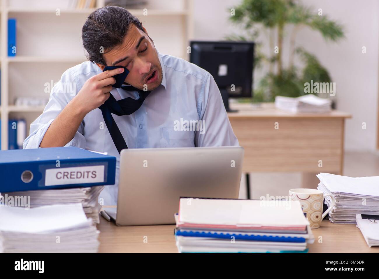 Stressed sweaty tired business hi-res stock photography and images - Alamy