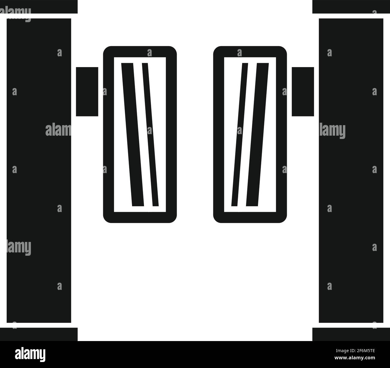 Entrance turnstile icon, simple style Stock Vector Image & Art - Alamy