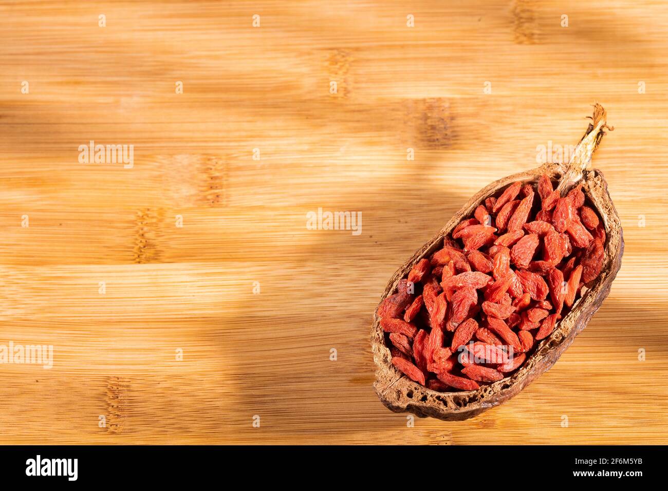 Lycium Barbarum - Wolfberry. Red dried goji berries Stock Photo - Alamy