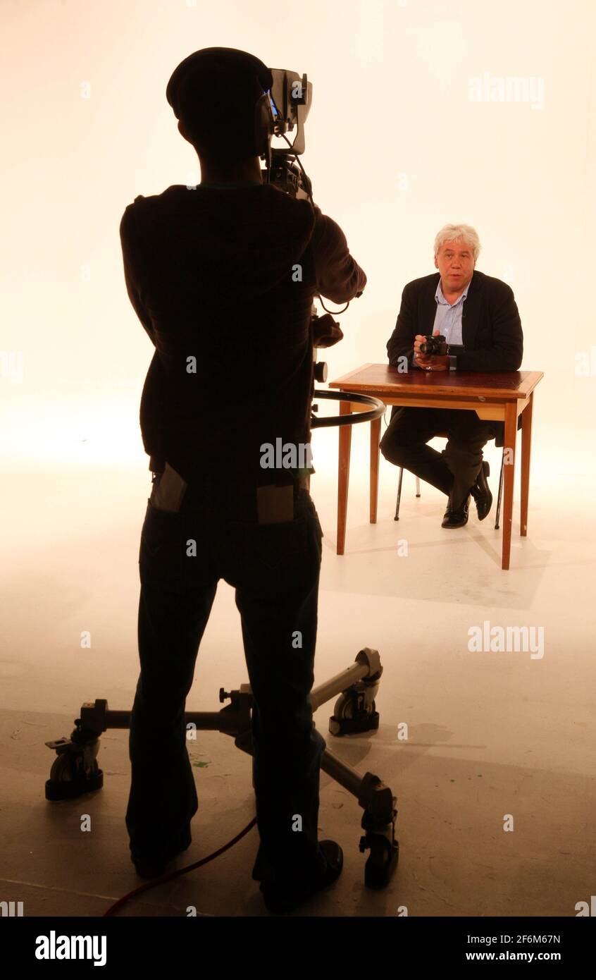 John Walsh tries out as a QVC presenter. pic David Sandison 4/7/2007 ...