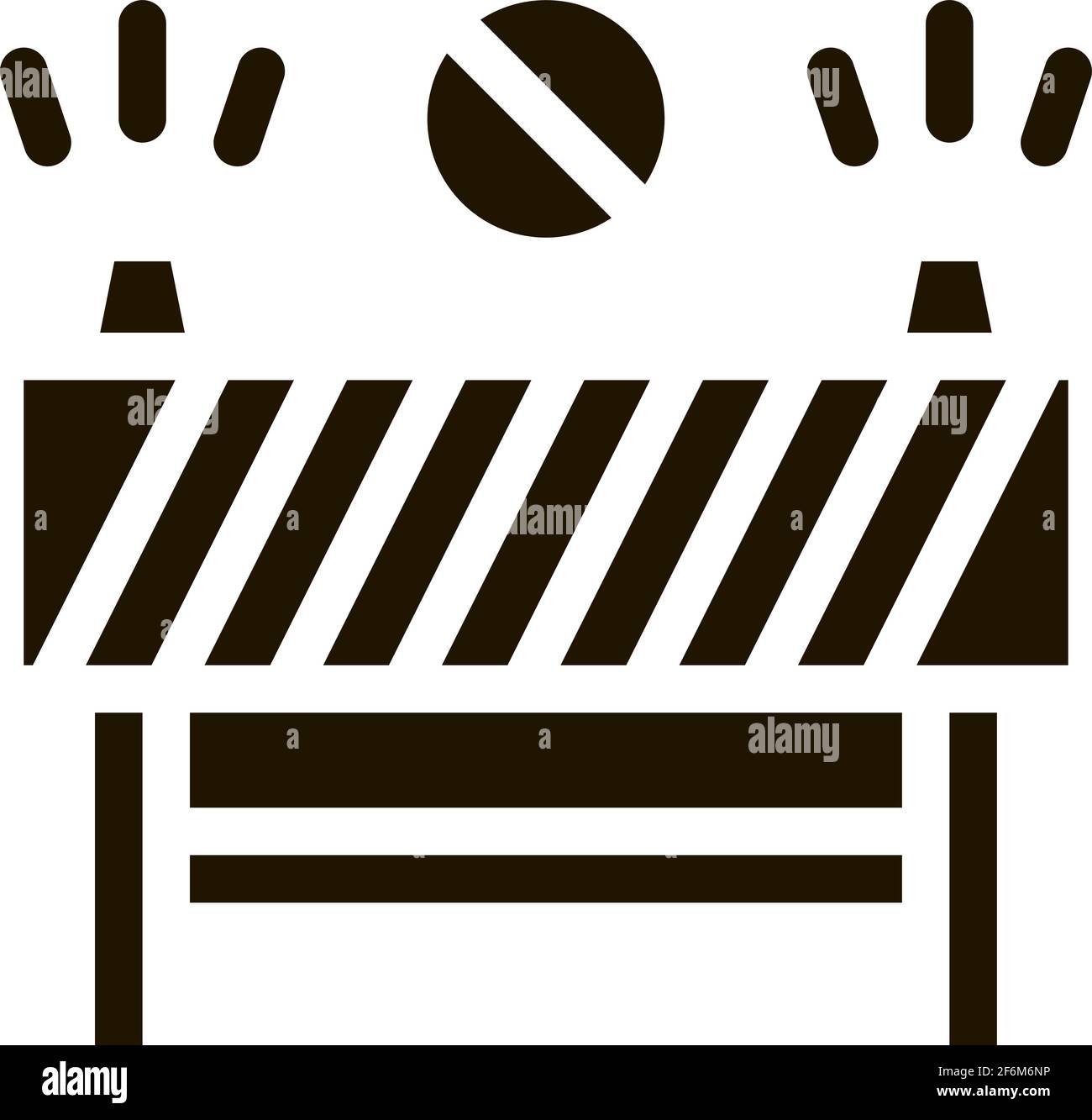 road barrier icon vector symbol illustration Stock Vector Image & Art ...