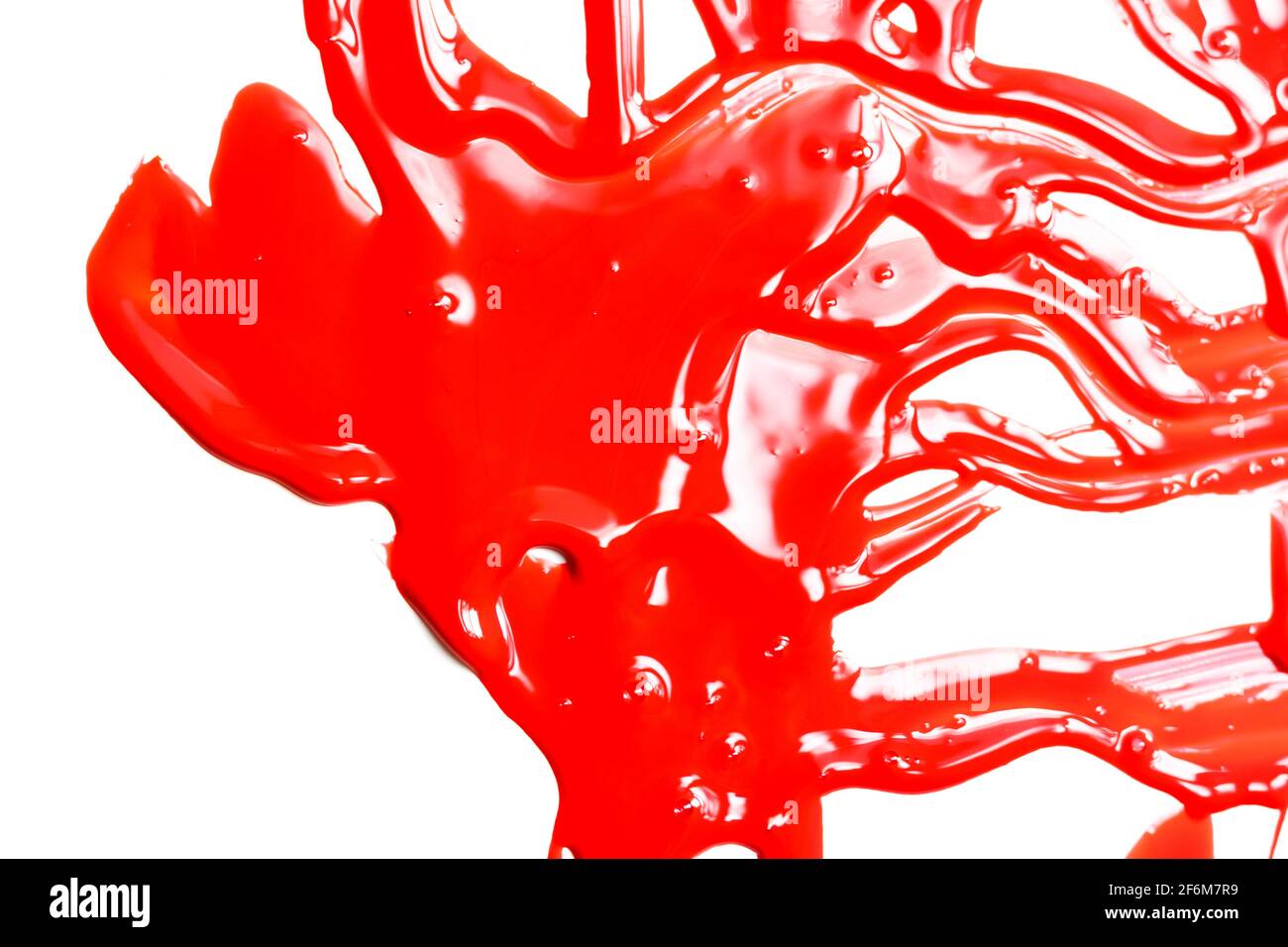 Flows red thick paint hi-res stock photography and images - Alamy