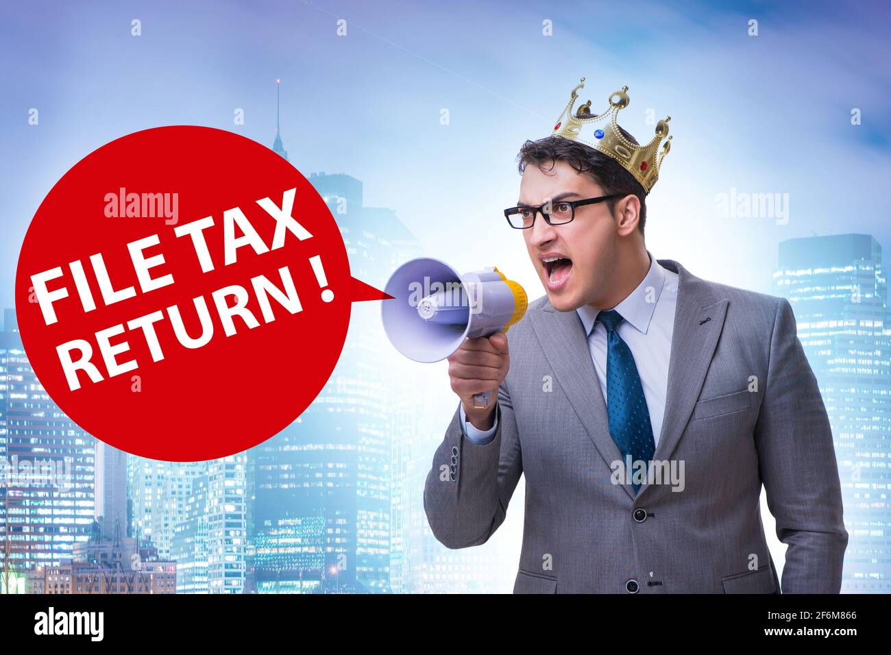 Concept of the annual tax return submission Stock Photo - Alamy