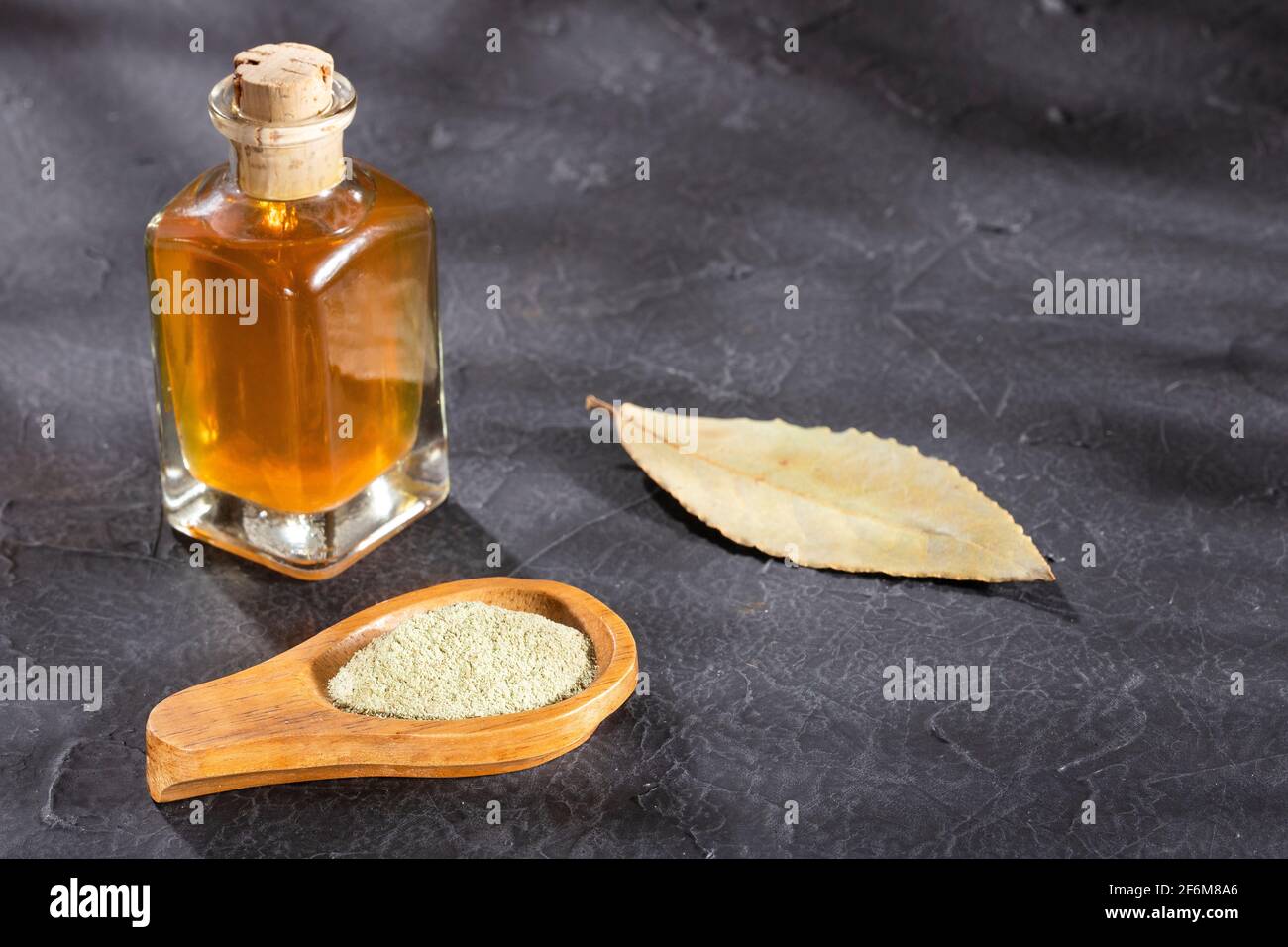 Organic laurel oil - Laurus nobilis Stock Photo - Alamy