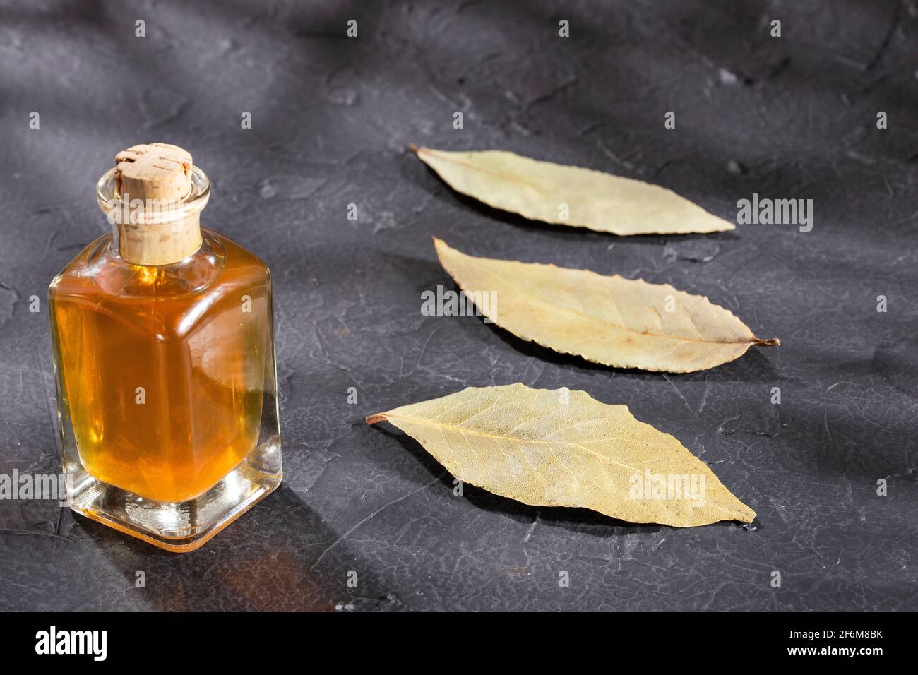 Organic laurel oil - Laurus nobilis Stock Photo - Alamy