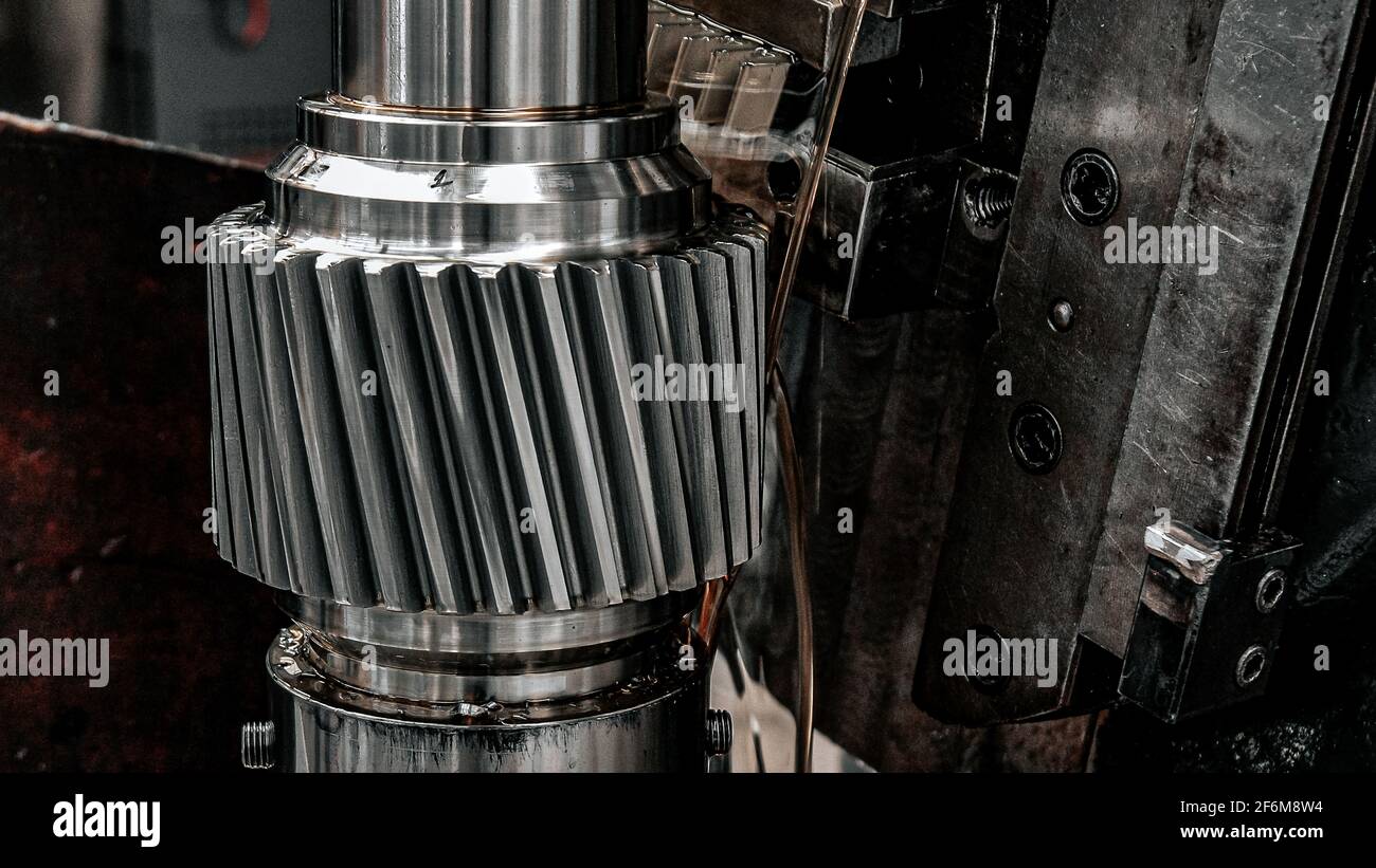 Gear cutting process hi-res stock photography and images - Alamy