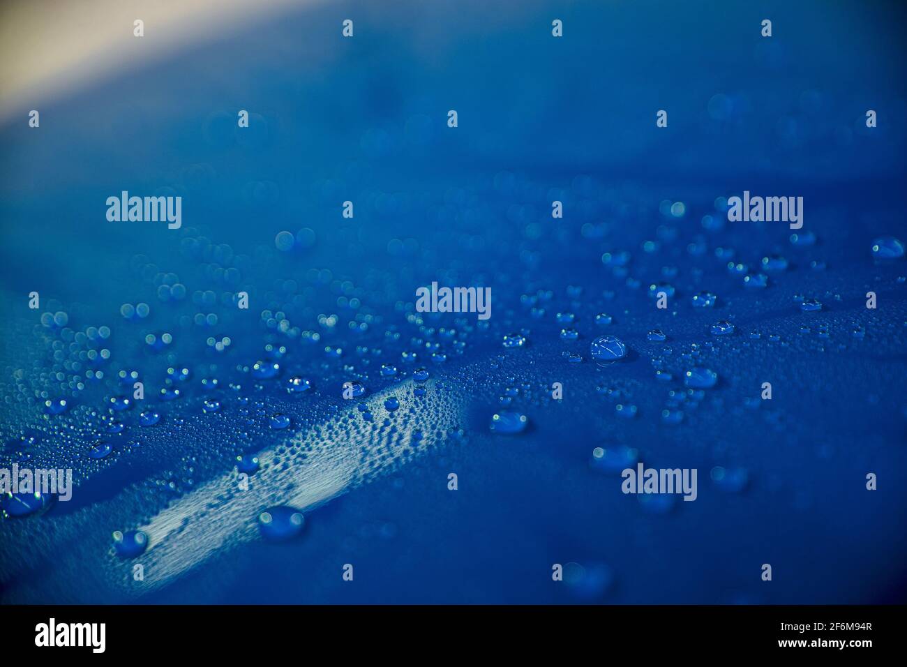 Water drops on car body. Hydrophobic effect Stock Photo - Alamy