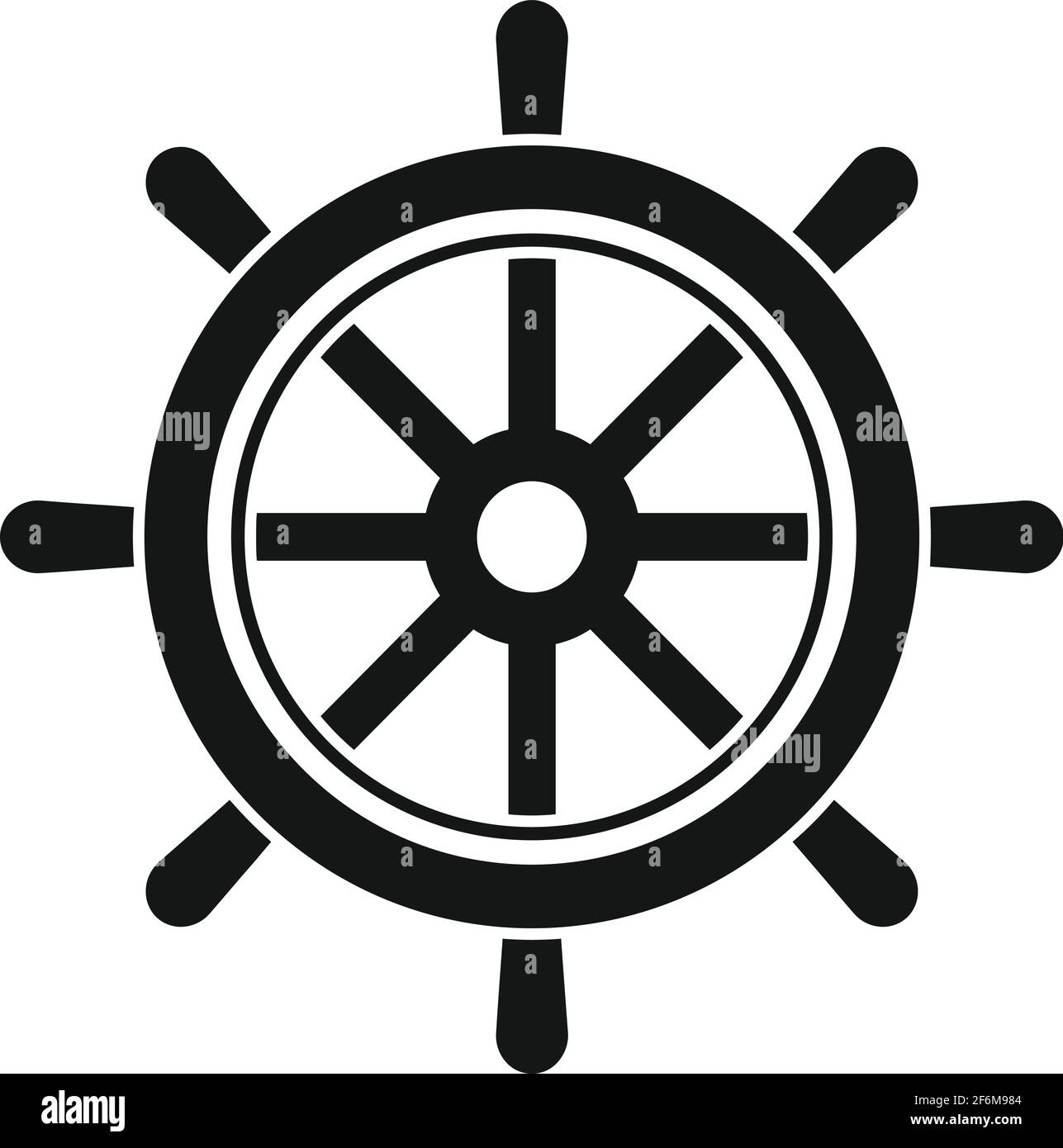 Navigation ship wheel icon, simple style Stock Vector Image & Art - Alamy