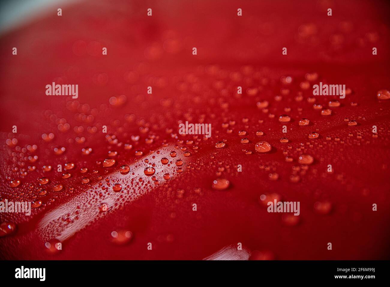 Water drops on car body. Hydrophobic effect Stock Photo - Alamy