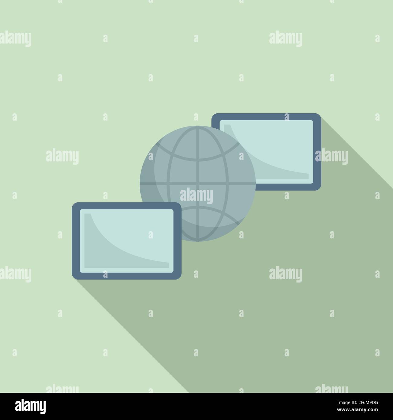 Remote access monitor icon Stock Vector Images - Alamy