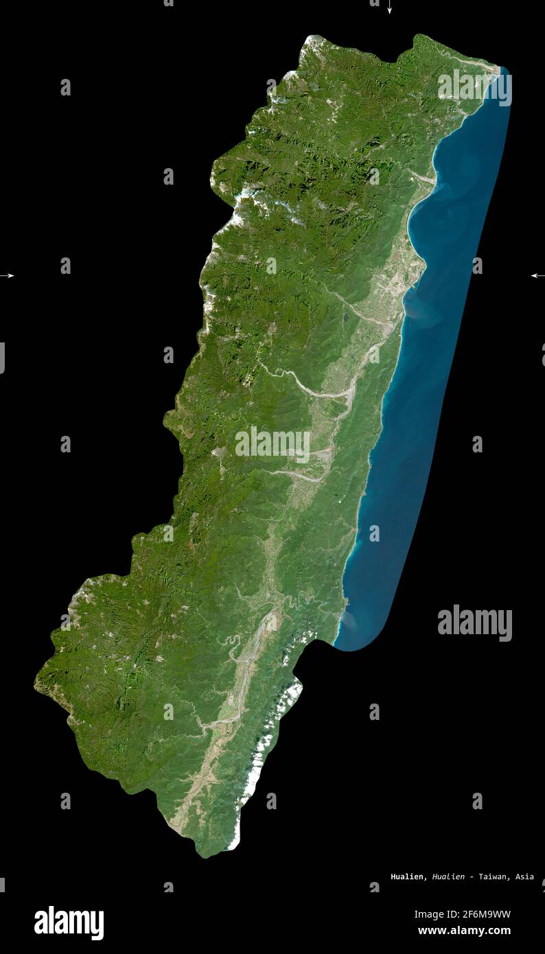 Hualian taiwan county map outline hi-res stock photography and images ...