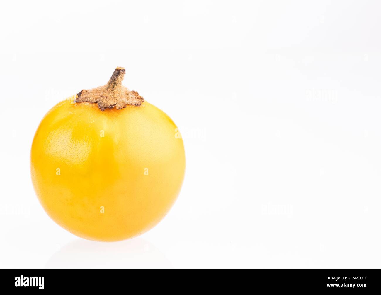 Lulo tropical fruit - Solanum quitoense Stock Photo - Alamy