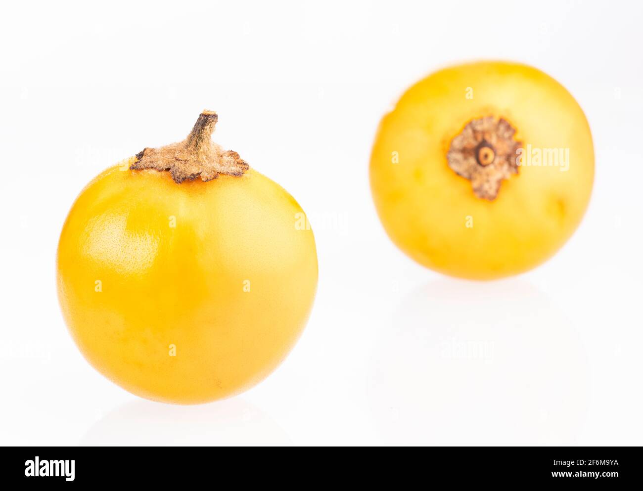 Typical Colombian tropical exotic fruit called lulo - Solanum quitoense ...
